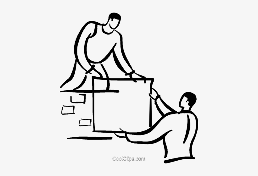 People Moving Boxes Royalty Free Vector Clip Art Illustration ...
