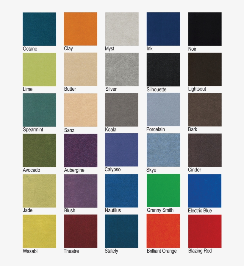 Fabric Board Extra Options - Bright Cool Colors Transparent PNG ...