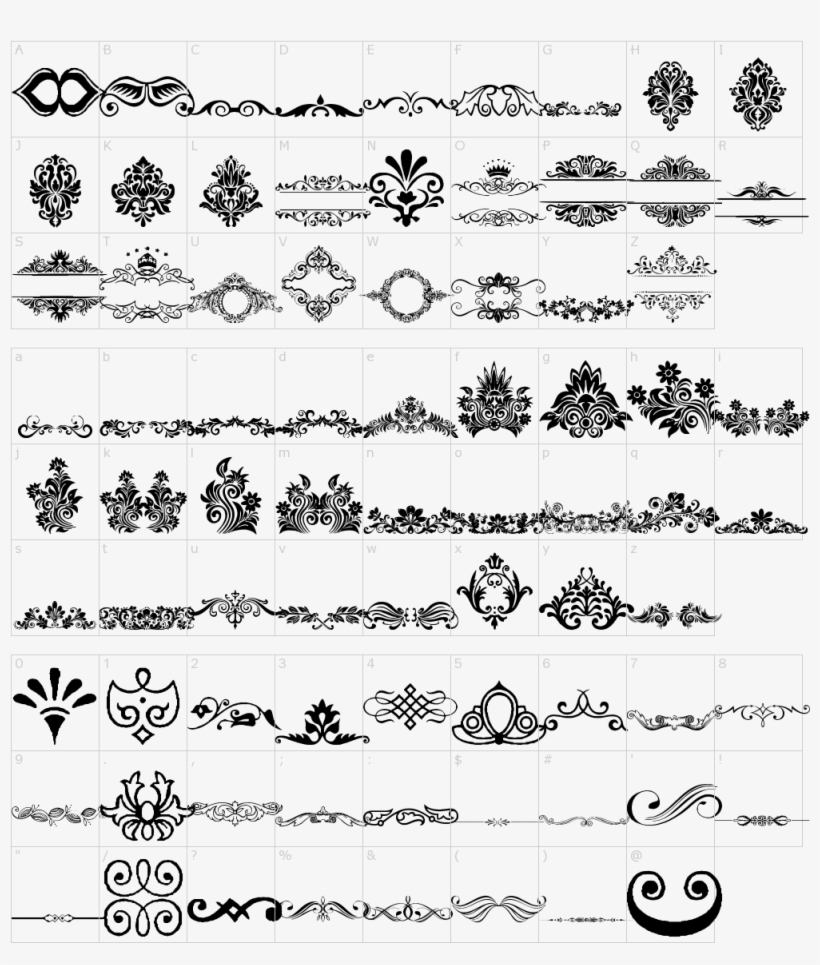 Vintage Decorative Signs Font - Vintage Decorative Signs Transparent ...