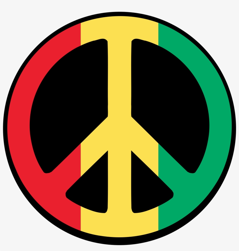 Symbol For Peace - Peace Sign Red Yellow Green Transparent PNG ...