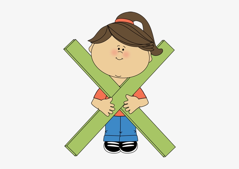 Kid Standing Behind Math Multiplication Symbol - Multiplication Symbol ...