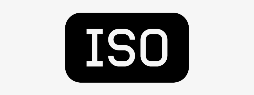 Iso File Interface Symbol Of Black Rounded Rectangle - Iso Simbolo ...
