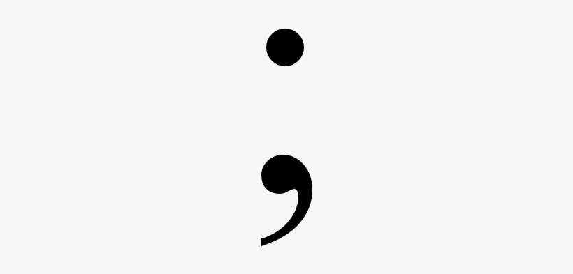 File - Semicolon - Semi Colon Punctuation Transparent PNG - 480x640 ...