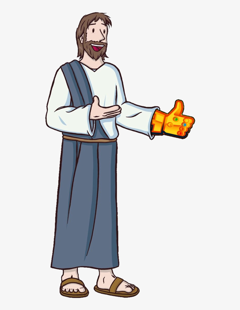 God's Infinity Stones - Jesus With Infinity Gauntlet Transparent PNG ...