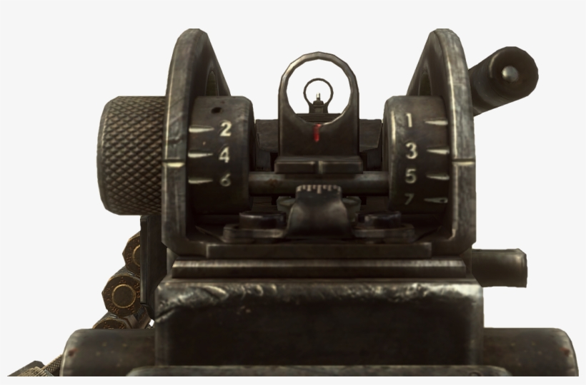 Mk 48 Iron Sights Boii - Call Of Duty Iron Sights Transparent PNG ...