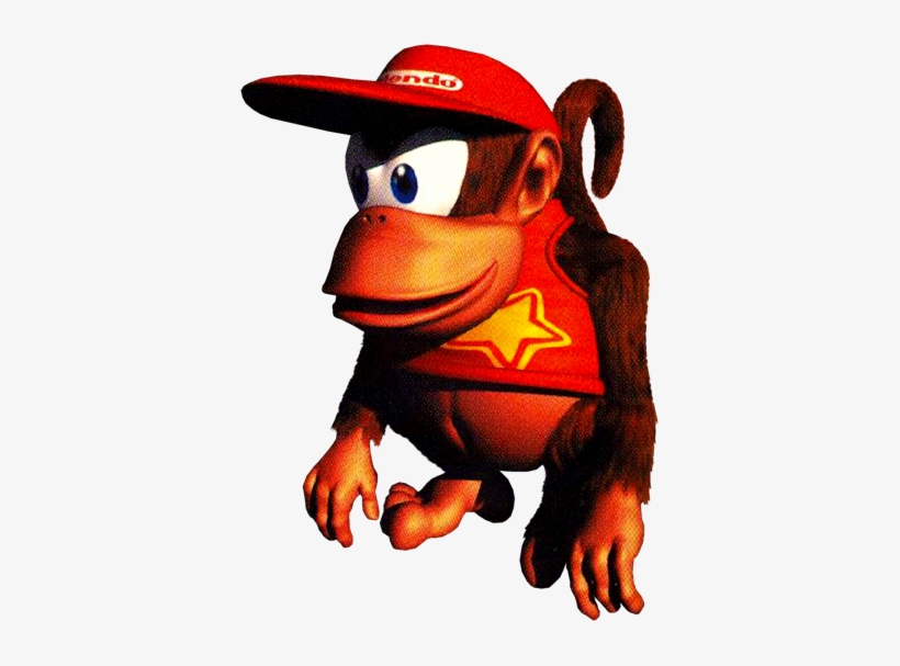 Donkey Kong Head Png - Diddy Kong Hat Transparent PNG - 382x527 - Free ...