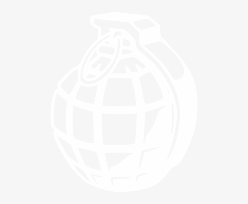 Download Small - Clip Art Frag Grenade Stencil - HD Transparent PNG ...