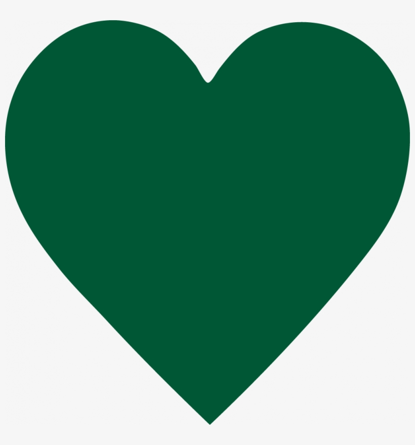 Download Dark Green Heart Shape - HD Transparent PNG - NicePNG.com