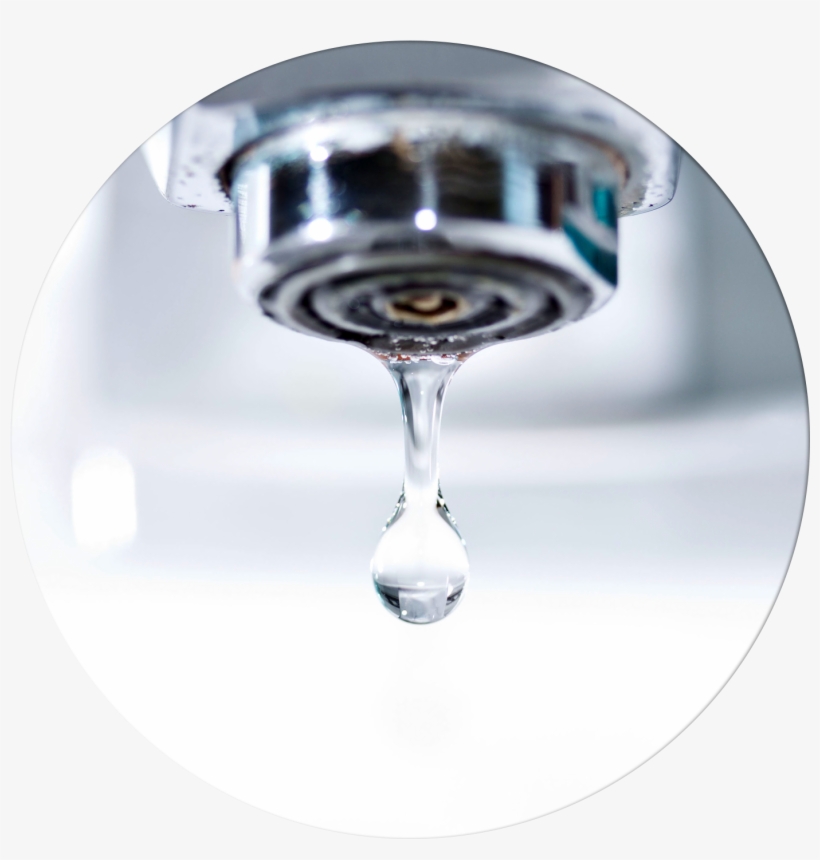 Drop Of Water From The Tap Water Treatment In The Villages Transparent ...