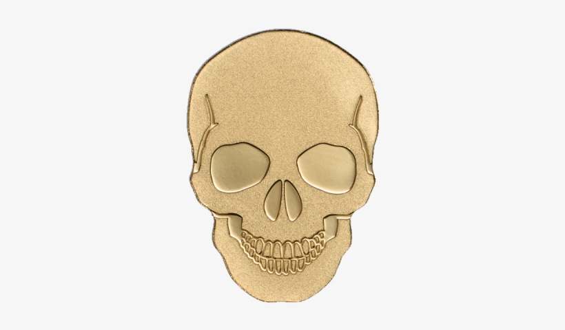Palau 2016 1$ Golden Skull Bu Gold Coin - Skull Gold Png Transparent ...