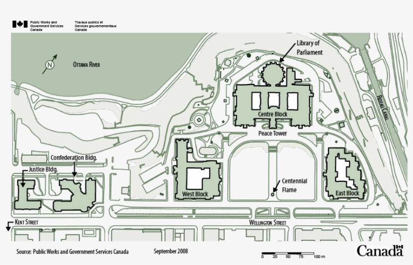 1 Parliament Hill Image Depicting A Map Of The Buildings - Parliament ...