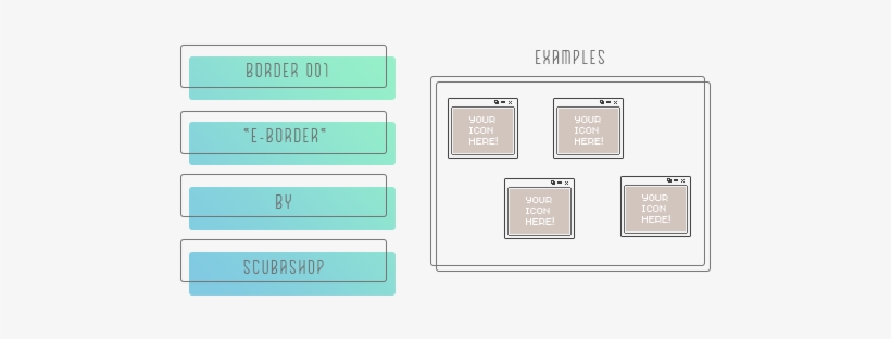 001 / E-border - Psd Icon Roleplay Transparent PNG - 540x300 - Free ...