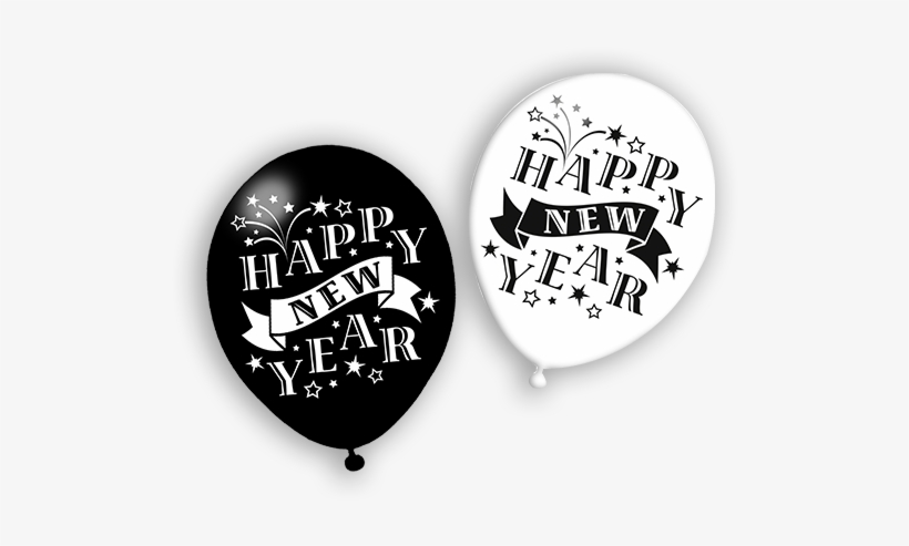 Balloons "happy New Year" - Happy New Years Balloon Png Transparent ...