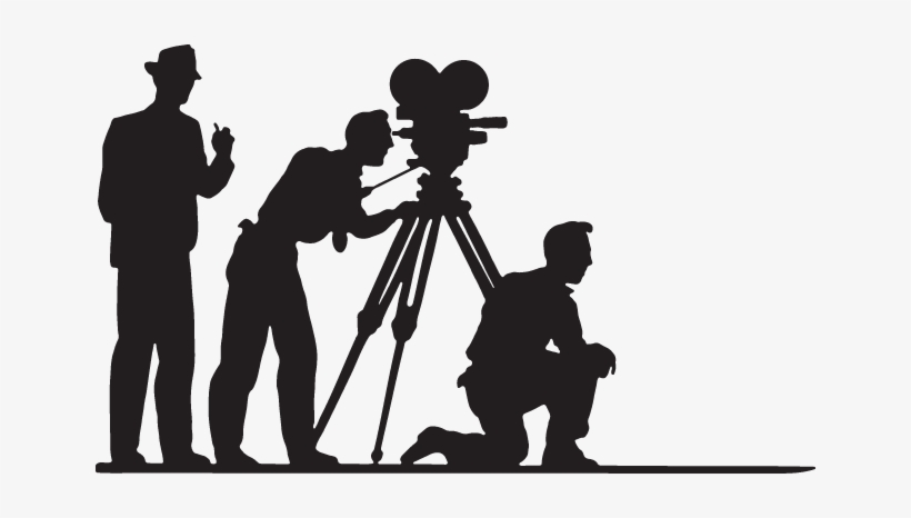 Download Clipart Black And White Stock Camera Crew Clipart - Film Crew ...
