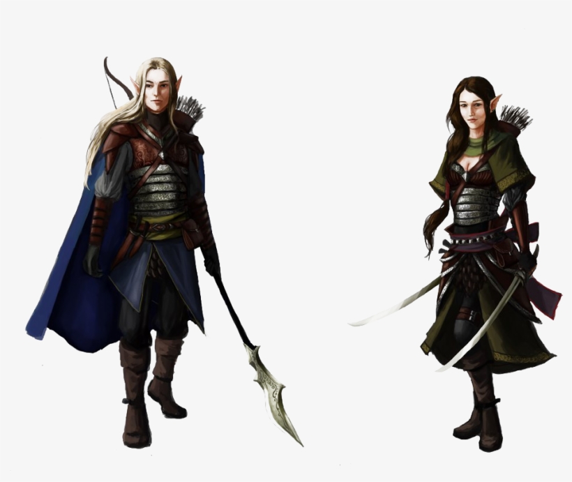 Male Elf Png Clipart Background - Rpg Elf Woman Png Transparent PNG ...