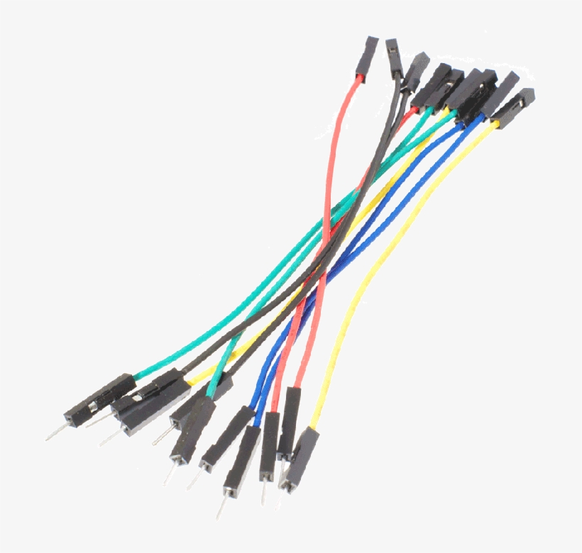 Male To Female Jumper Wires - Jumper Cable Male Female Transparent PNG ...