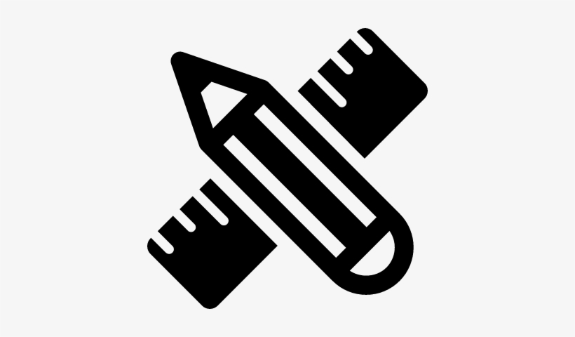 Download Ruler And Pencil Vector - Pencil And Ruler Icon - HD ...