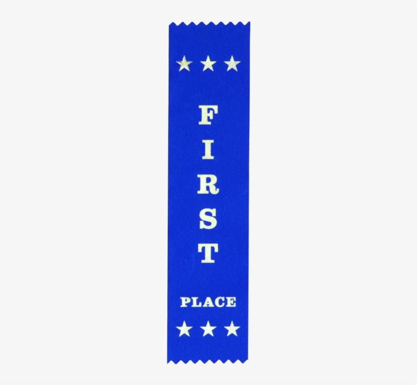 25 First Place Award Ribbons 200 X 50 Mm - Place Ribbon Transparent PNG ...