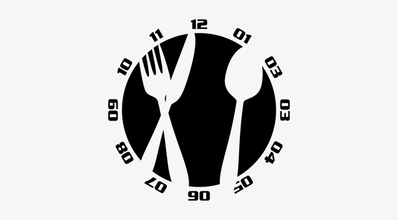 Kitchen Cutlery Wall Clock Sticker - Relogio De Cozinha Png Transparent ...