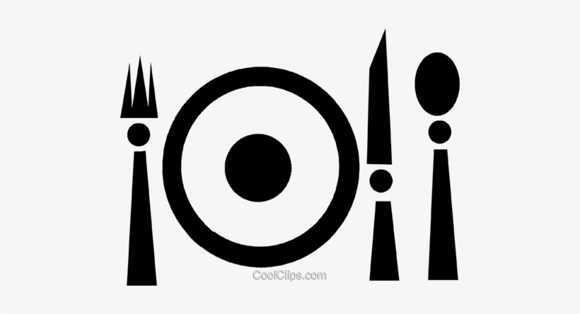 Place Setting Royalty Free Vector Clip Art Illustration - Circle ...