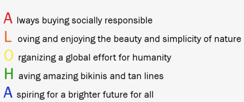 Aloha - Number Transparent PNG - 1000x352 - Free Download on NicePNG