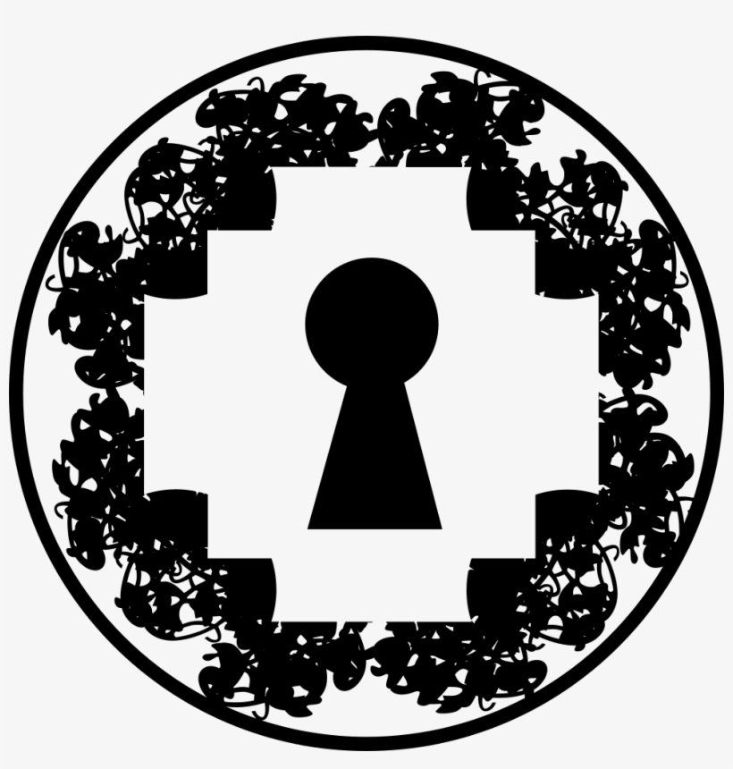 Keyhole In Pixelated Rhomb Shape Inside A Circle Comments - Shape ...