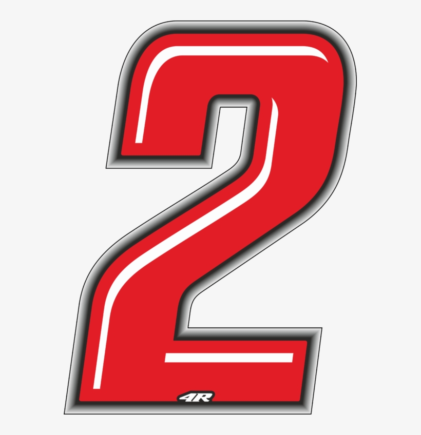 Download Numero Gara 2 Rosso Slim - Numero 2 Racing - HD Transparent ...