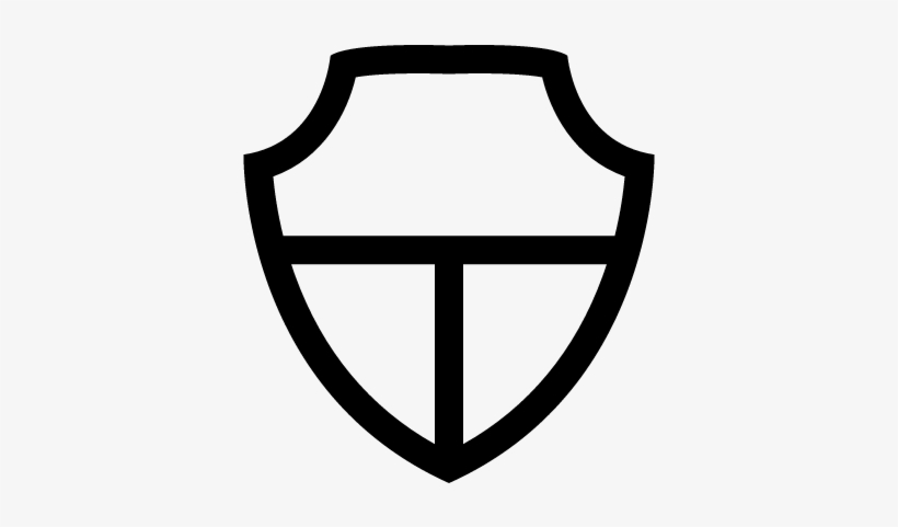 Download Shield White Shape Divided In Three Vector - Shield Divided ...
