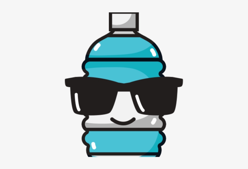Water Bottle Clipart Cute - Water Bottle Kawaii Transparent PNG ...