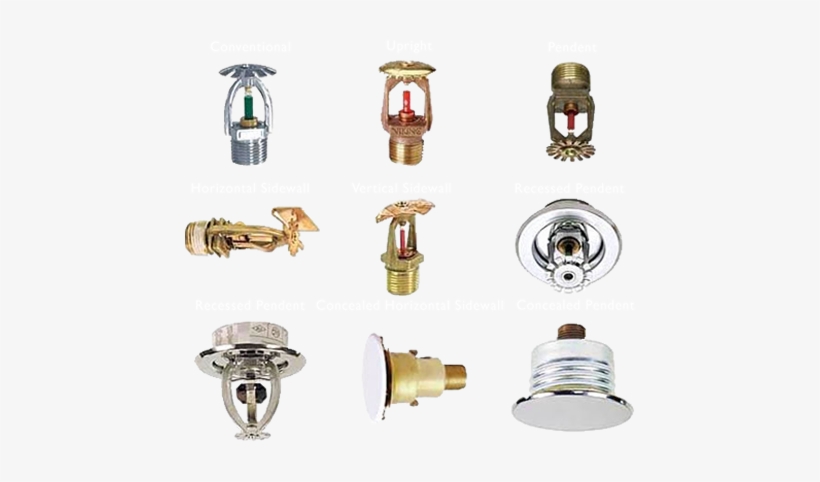 Sprinklers - Types Of Fire Sprinkler Heads Transparent PNG - 450x402 ...