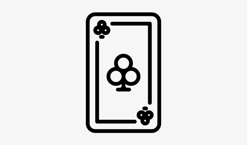 Ace Of Clovers Vector - Ace Of Hearts Outline Transparent PNG - 400x400 ...