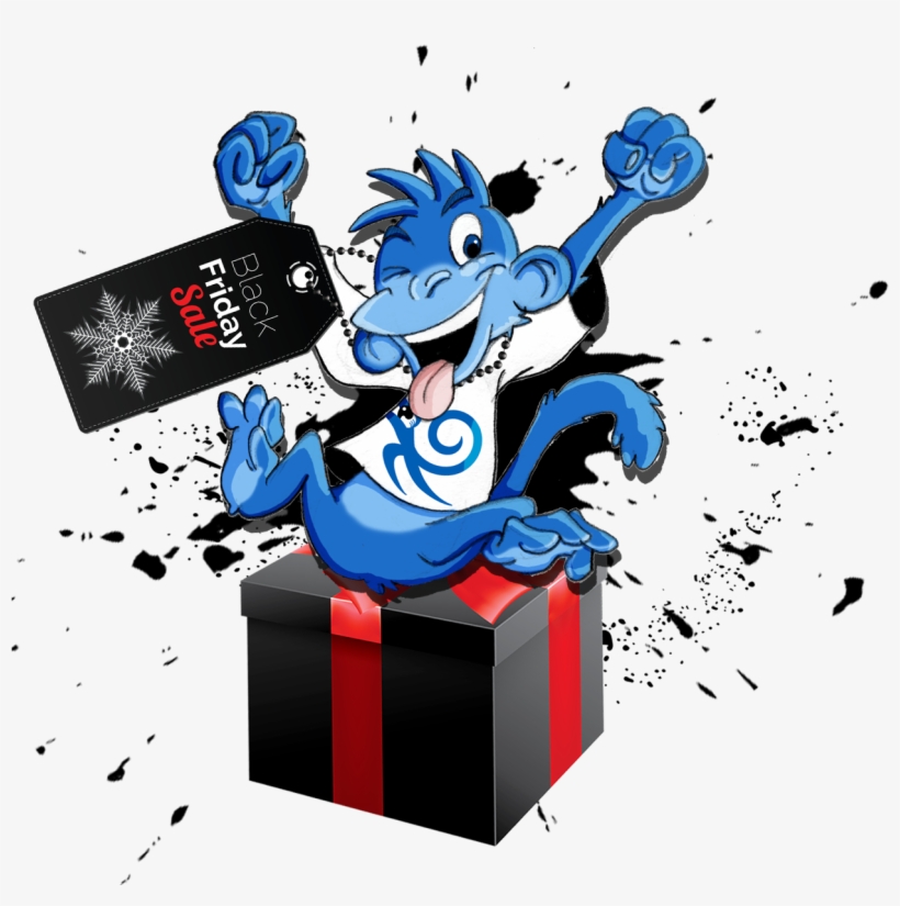 Blue Monkey Studio Black Friday - Cartoon Transparent PNG - 1258x1192 - Free Download on NicePNG