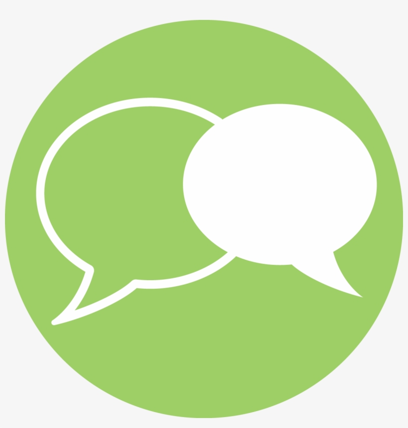 Round Icon Talk Bubbles - Circle Transparent PNG - 1268x1268 - Free ...