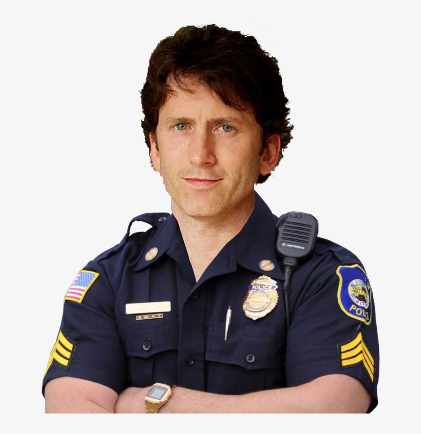 481kib, 677x768, Cop Howard - Todd Howard Police Officer Transparent ...