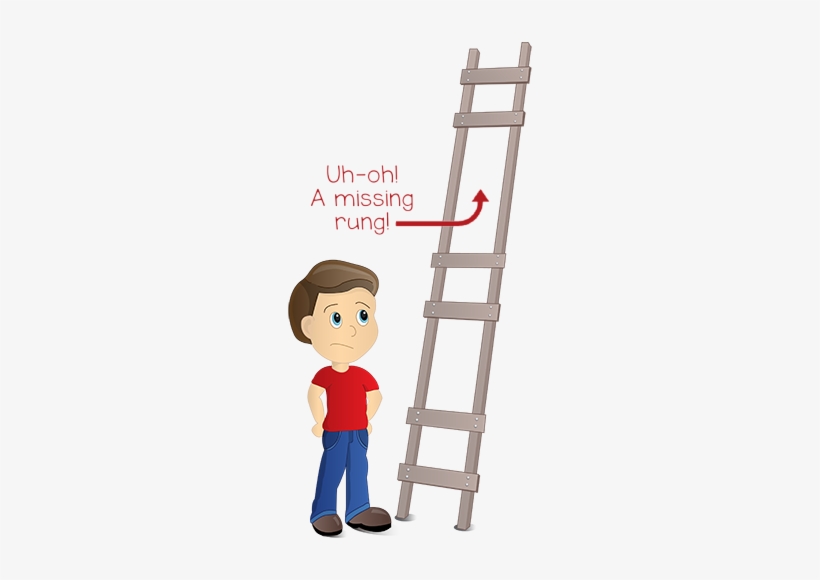Imagine Climbing A Ladder With Missing Rungs - Ladder Missing A Step ...