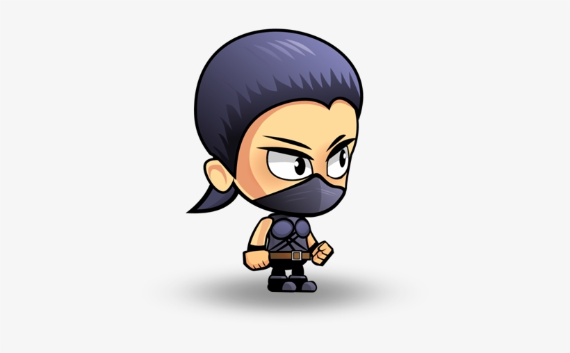 Download Ninja Chic Royalty Free Game Art Character - Character Free ...