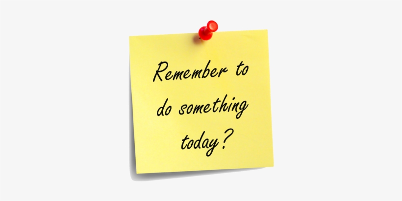 Remember Post It Png