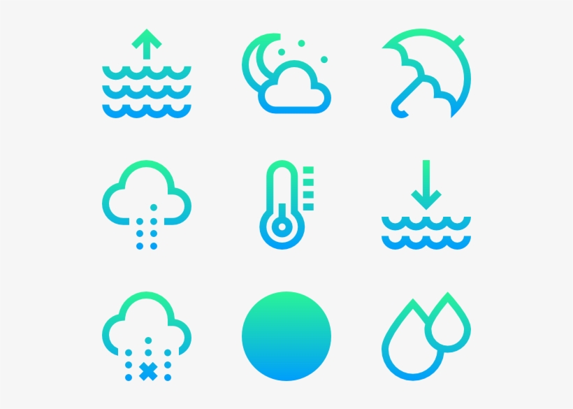 Weather 50 Icons - Temperature Transparent Background Transparent PNG ...