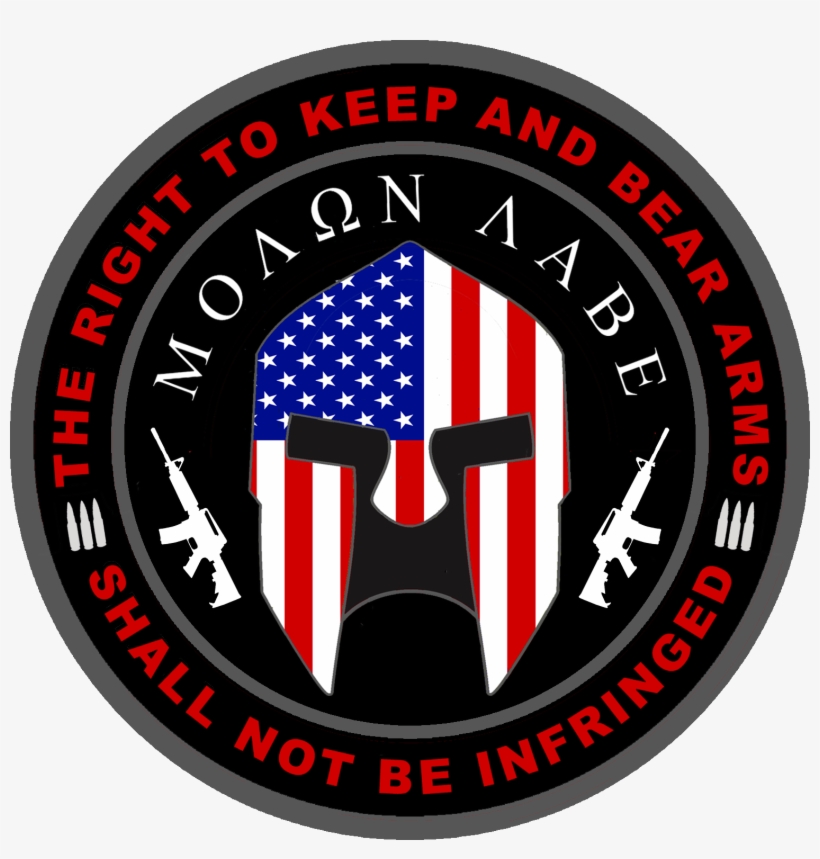 Molon Labe 2nd Amendment Spartan Helmet, The Right Transparent PNG ...