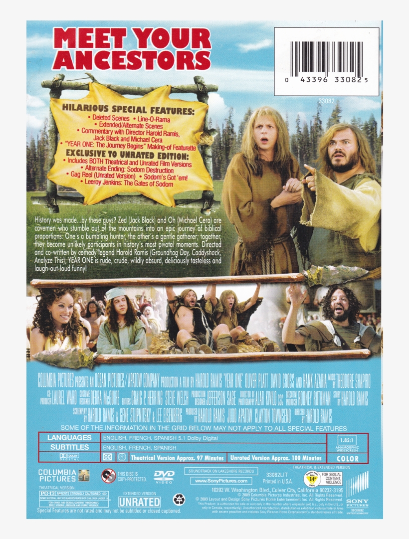 Download Year One - Year One Dvd Cover - HD Transparent PNG - NicePNG.com