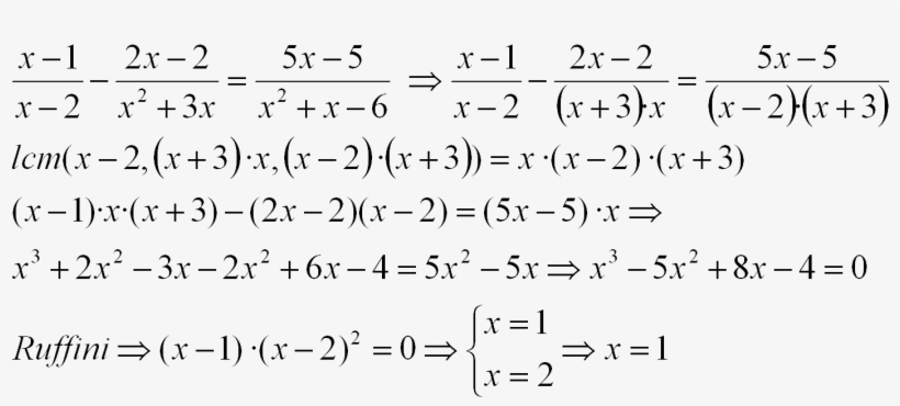 Rational Equations - Handwriting Transparent PNG - 1440x602 - Free ...