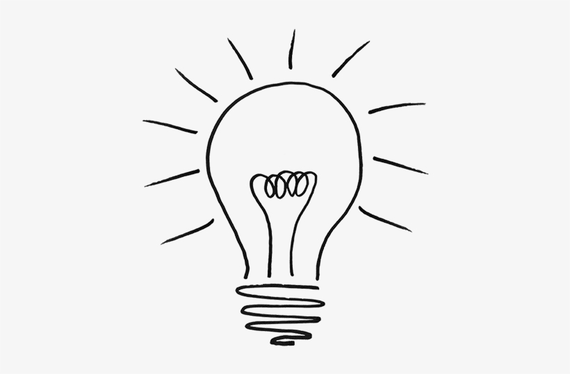 Download Drawn Light Bulb Transparent - Light Bulb Drawing Png - HD ...