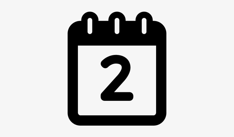 Day Two Calendar Vector - Day Two Calendar Icon Transparent PNG ...