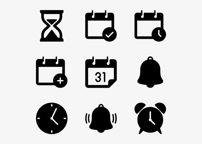 Time & Calendar 45 Icons - Free Icon For Presentation Transparent PNG ...
