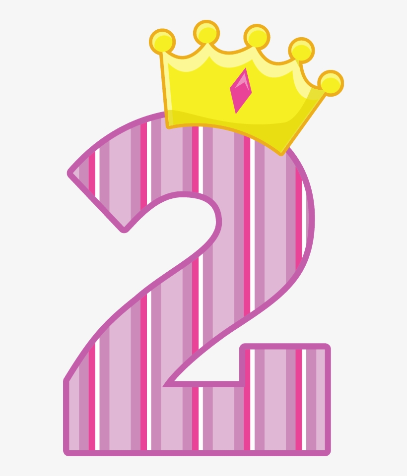 Princesas E Príncipes - Birthday Number 2 Transparent PNG - 566x880 ...