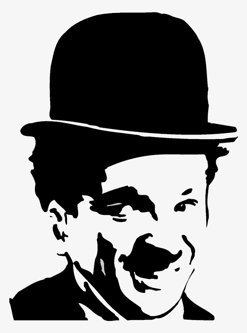 Download Charlie Chaplin Png Image - Charlie Chaplin Stencil Art - HD ...