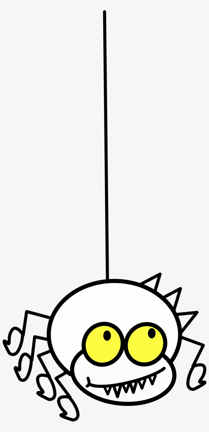 Itsy - Bitsy - Spider - Clipart - Spider Cartoon Hanging Transparent ...