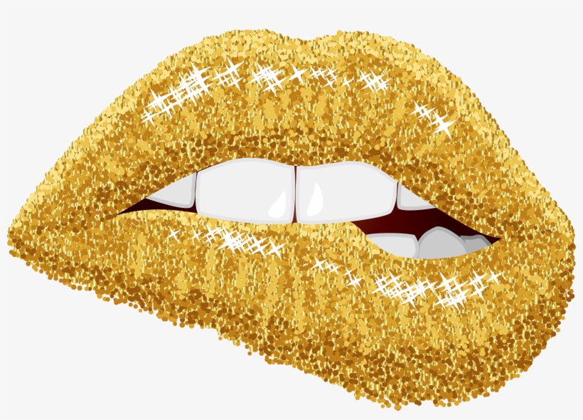 Gold Lips Png Clip Art Image - Gold Lips Png Transparent PNG - 600x403 ...