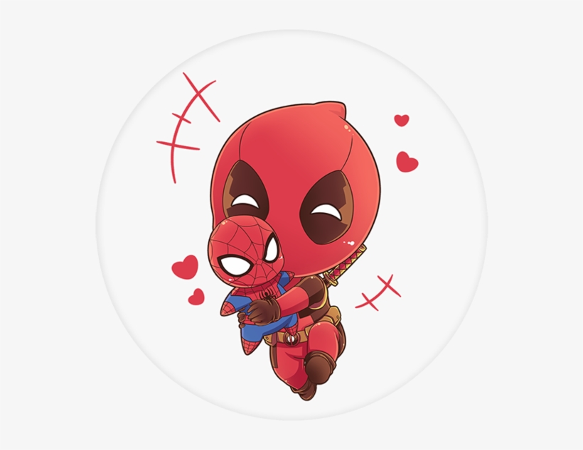 Deadpool Pop Grip - Deadpool Chibi Transparent PNG - 580x580 - Free ...