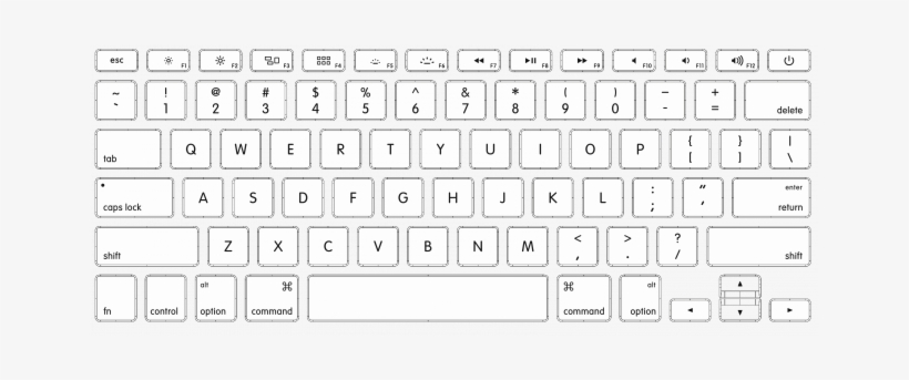 Keyboard Outline Png